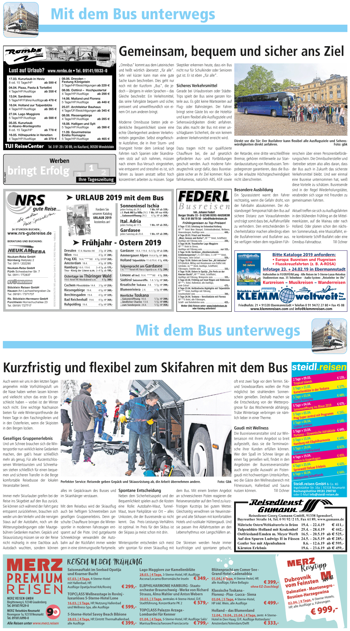 Mit dem Bus unterwegs